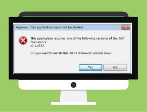 How To Solve Microsoft .NET Framework Error